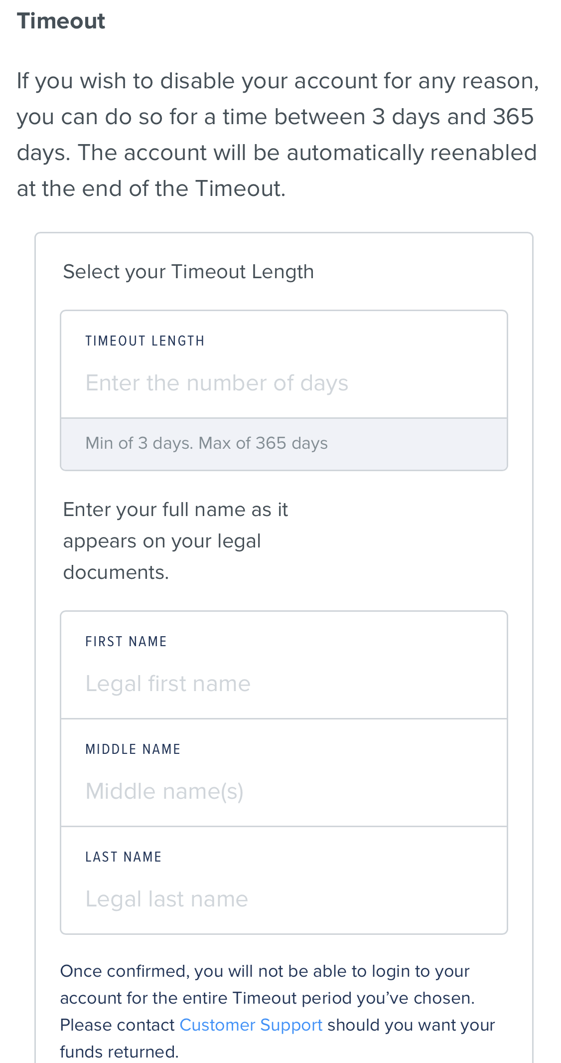 How do I put a Timeout on my FanDuel account?