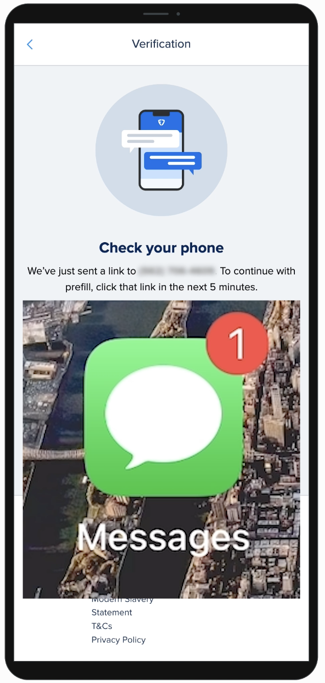 Pre-filled verification with FanDuel