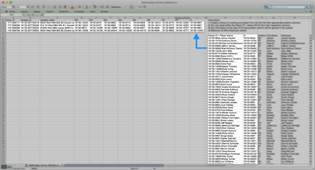 How do I edit with a .CSV file?
