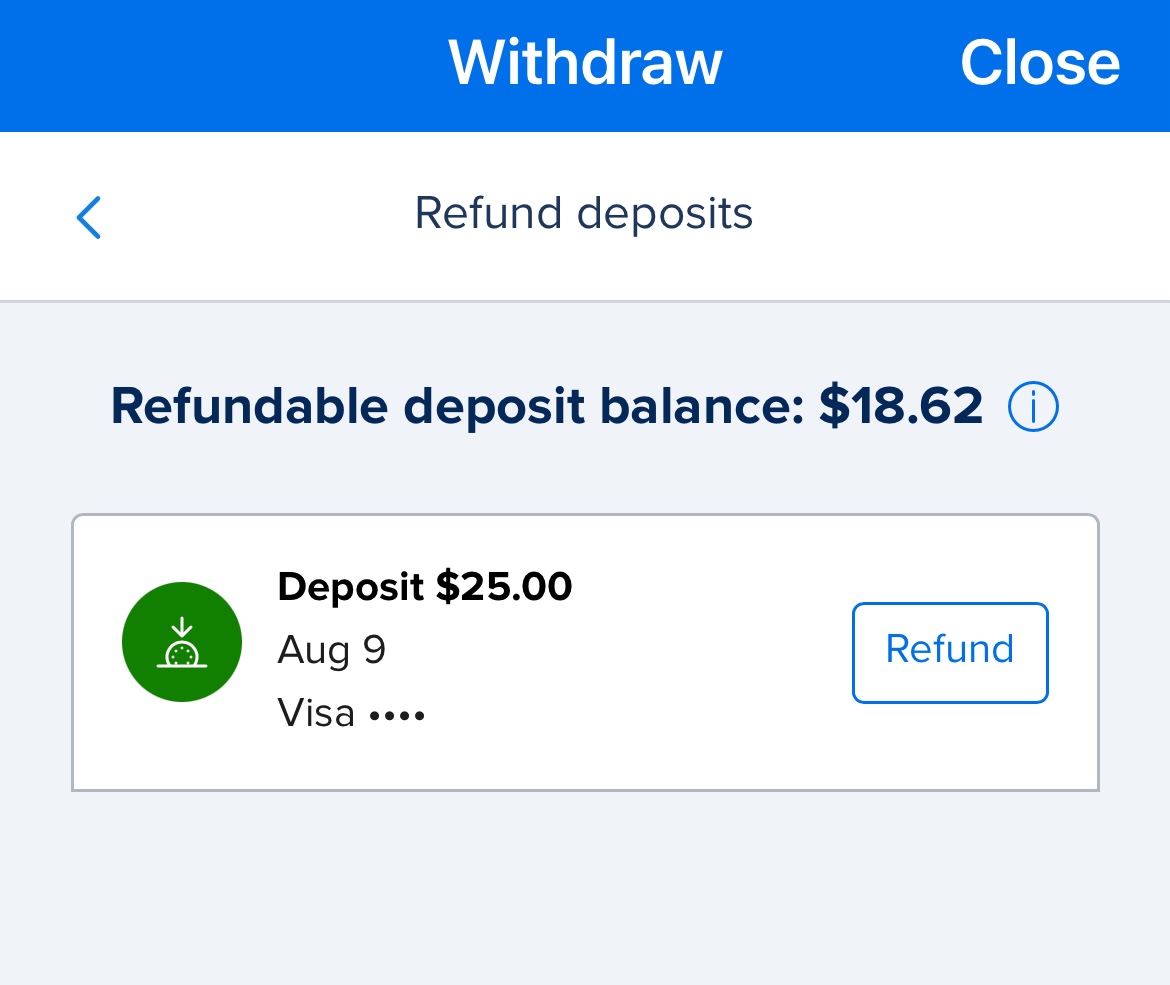 How do I withdraw my money?