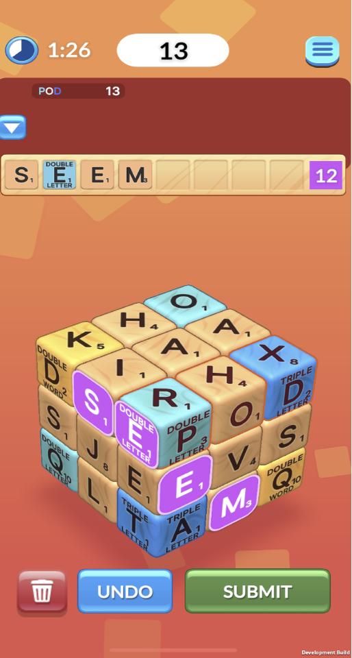 How do I play SCRABBLE Cubes?