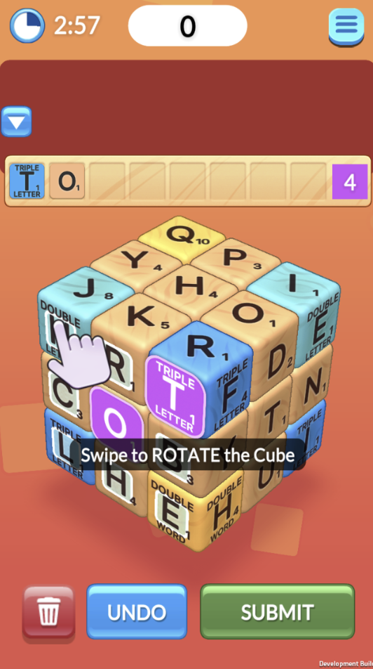 How do I play SCRABBLE Cubes?