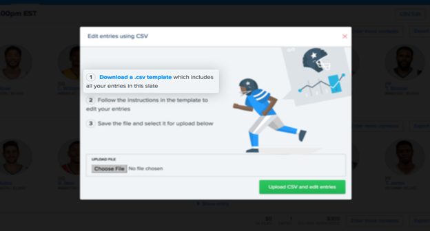 How do I edit with a .CSV file?