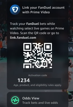How do I link my Amazon Prime account to FanDuel?